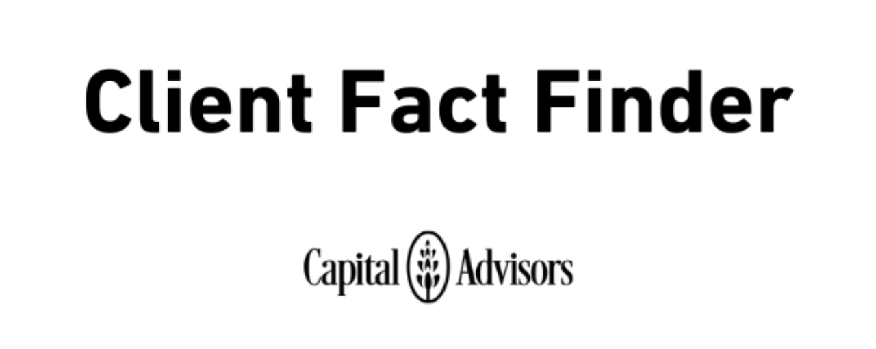 Financial Fact Finder-Capital Advisors